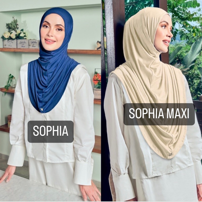 NAELOFAR - EASYON SOPHIA PRINTED / SOPHIA & SOPHIA MAXI INSTANT HIJAB ...