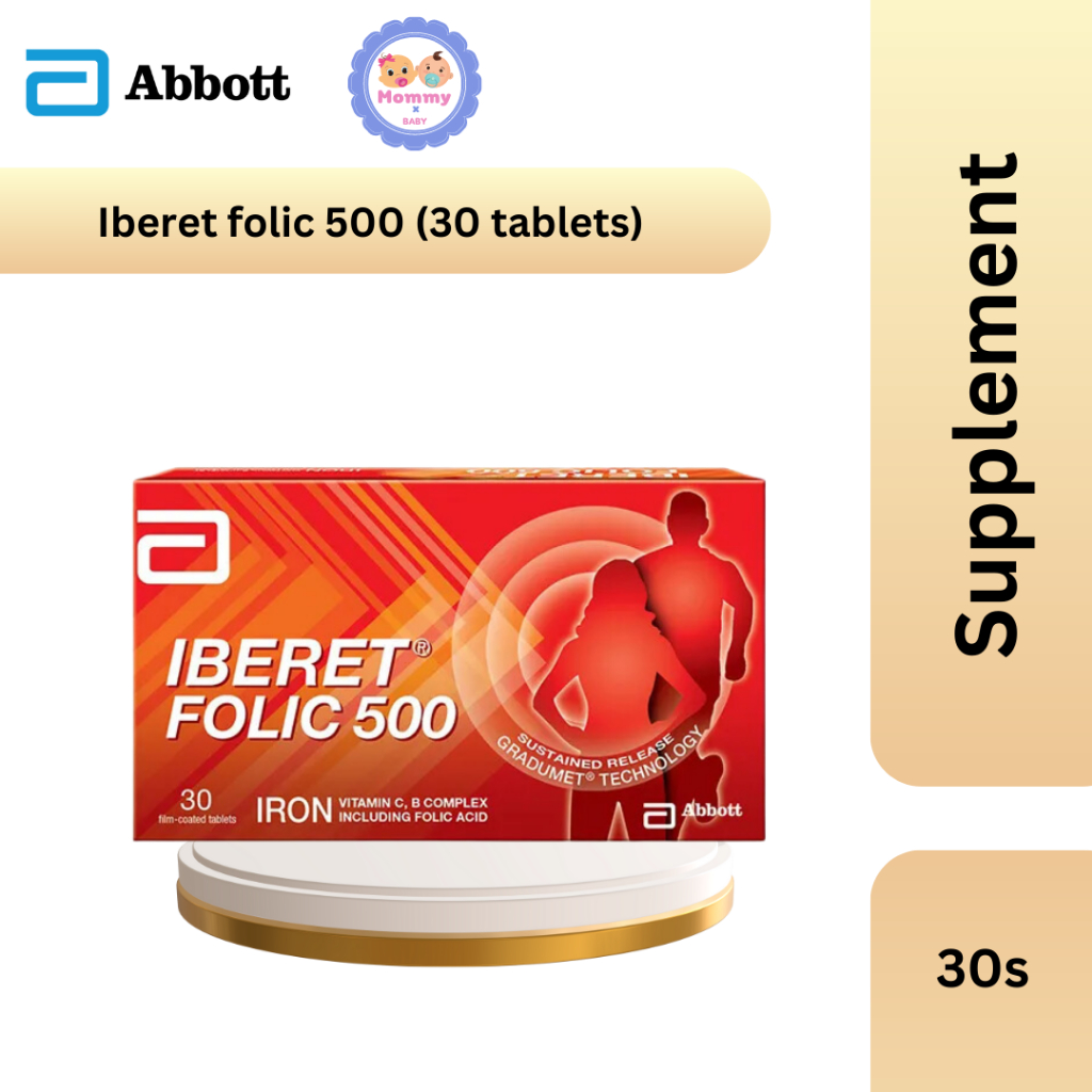 Iberet folic 500 (30 tablets) | Shopee Malaysia