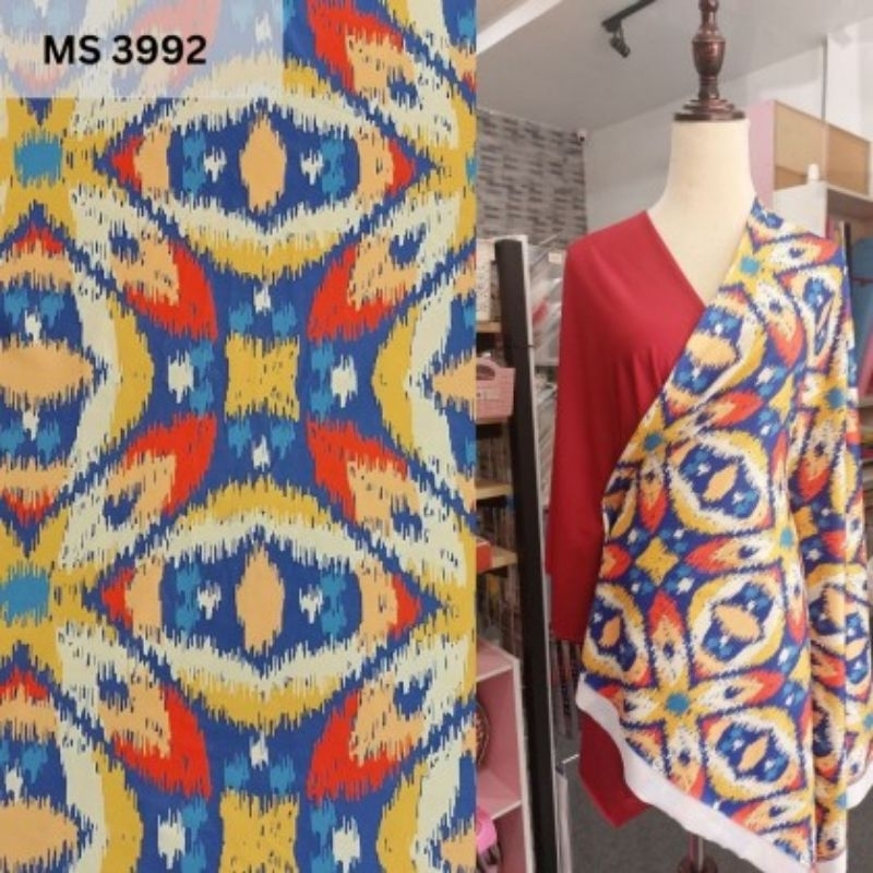 PW 78 903992 Milk Silk Spandex Fabric (Premium Polyester) kuantiti 1 ...