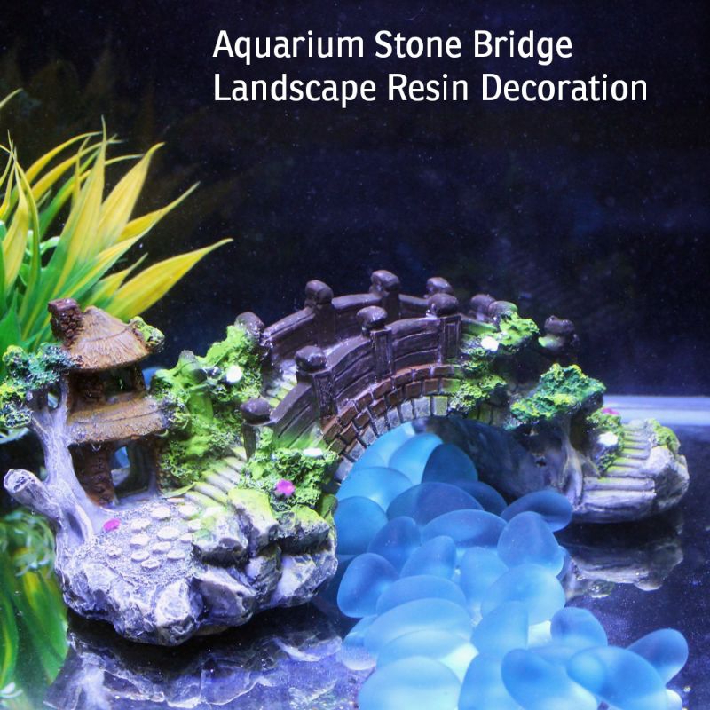 Aquarium Resin Bridge Stone Bridge Ready Stock M'sia Bridge Landscape ...