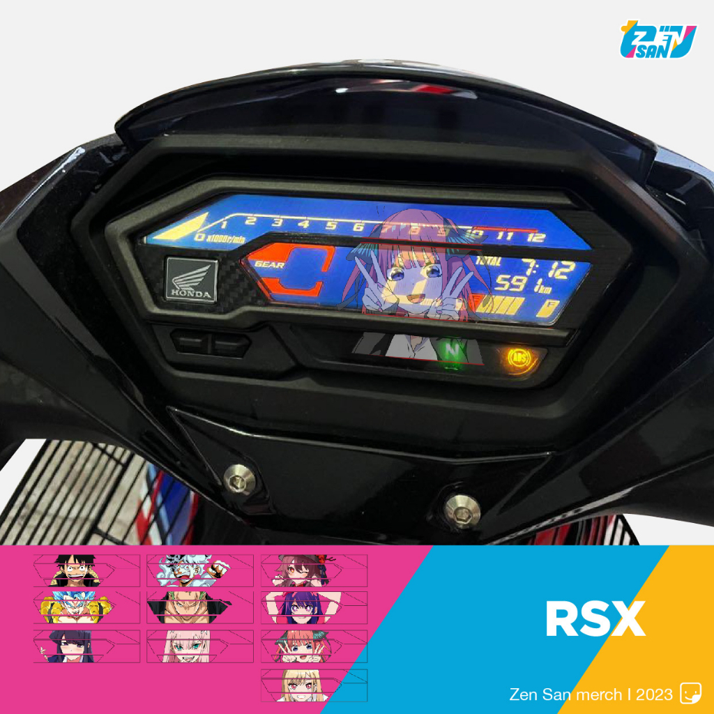Anime Speedometer sticker for motorcycle PART 2 | Shopee Malaysia