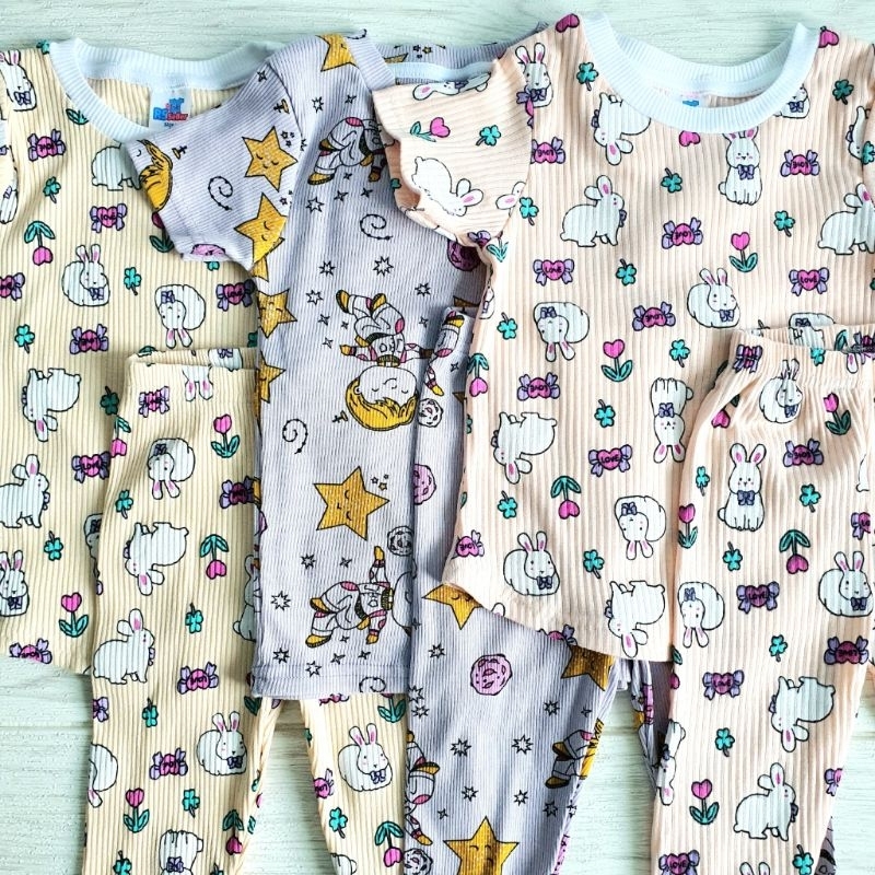 🔥GIRL PYJAMAS PLEATED RS 1-6YEAR🔥 | Shopee Malaysia