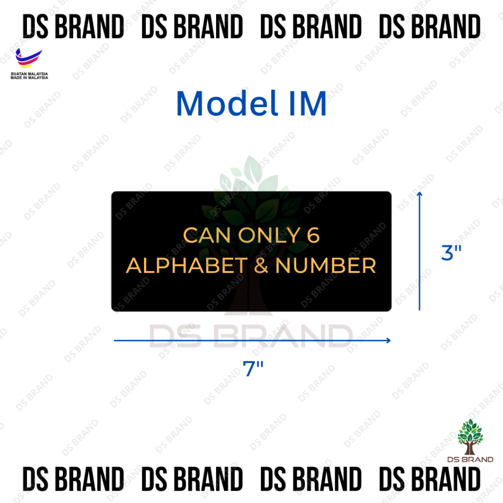 Acrylic Motor Number Plate. Papan Number Plate. Ready stock "Plate ...