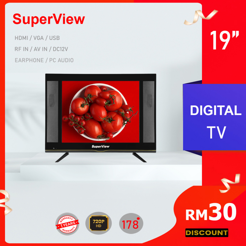 SuperView LED TV 29 Inch 24 Inch 22 Inch 21 Inch 19 Inch 17 Inch ...