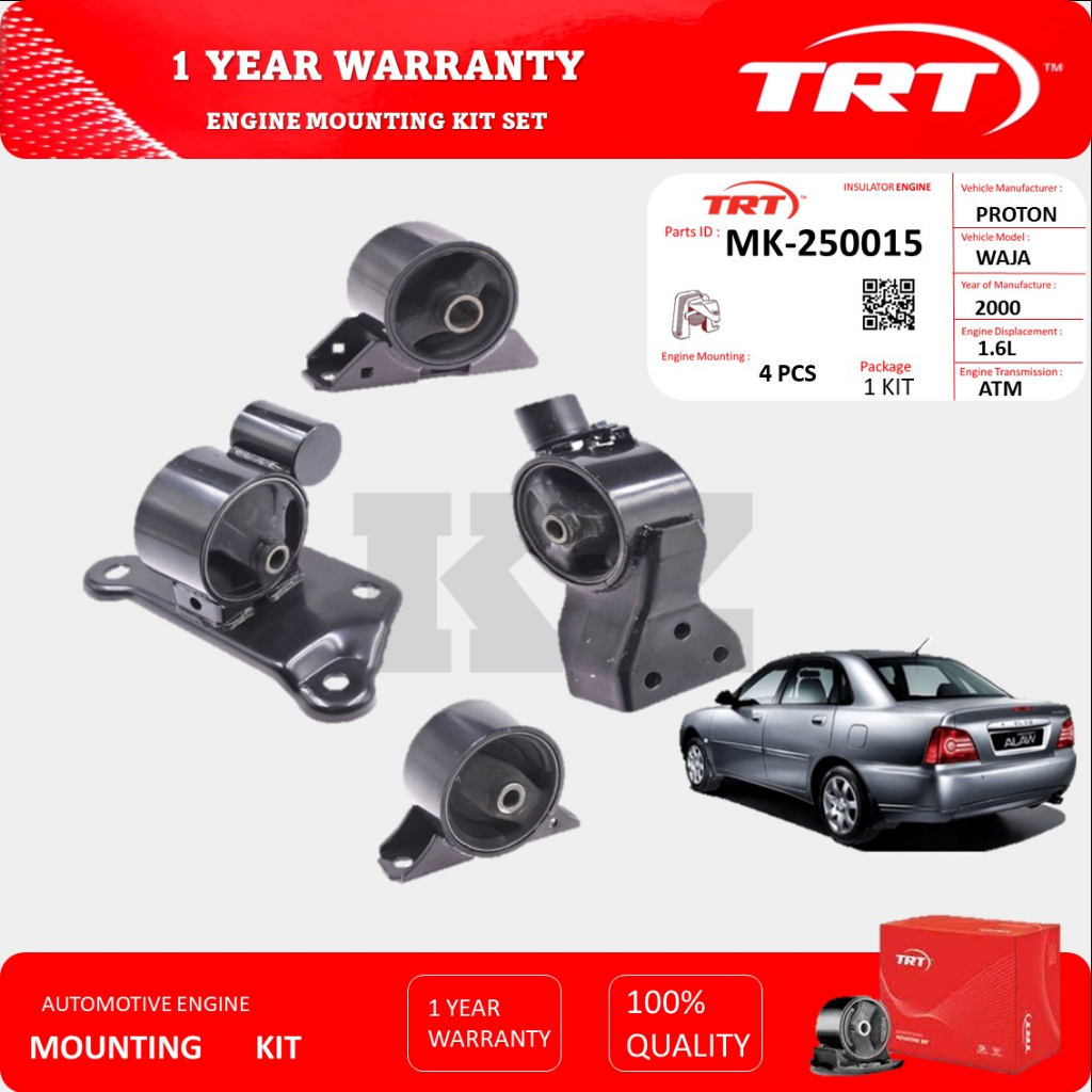 PROTON WAJA / PERSONA / GEN 2 1.6 AUTO ENGINE MOUNTING KIT TRT 1 SET 4PCS 1 YEAR WARRANTY ...