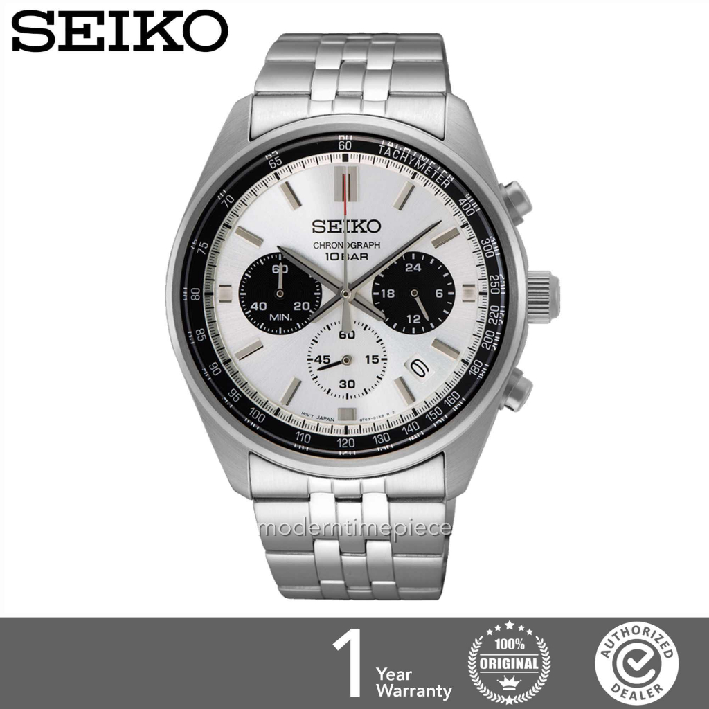 SEIKO SSB425P1 / SSB429P1 Quartz Chronograph Stainless Steel Men's ...
