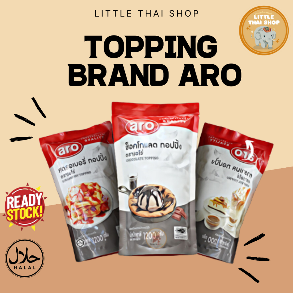 Topping Chocolate Topping Caramel Topping Strawberry Syrup Brand Aro ...