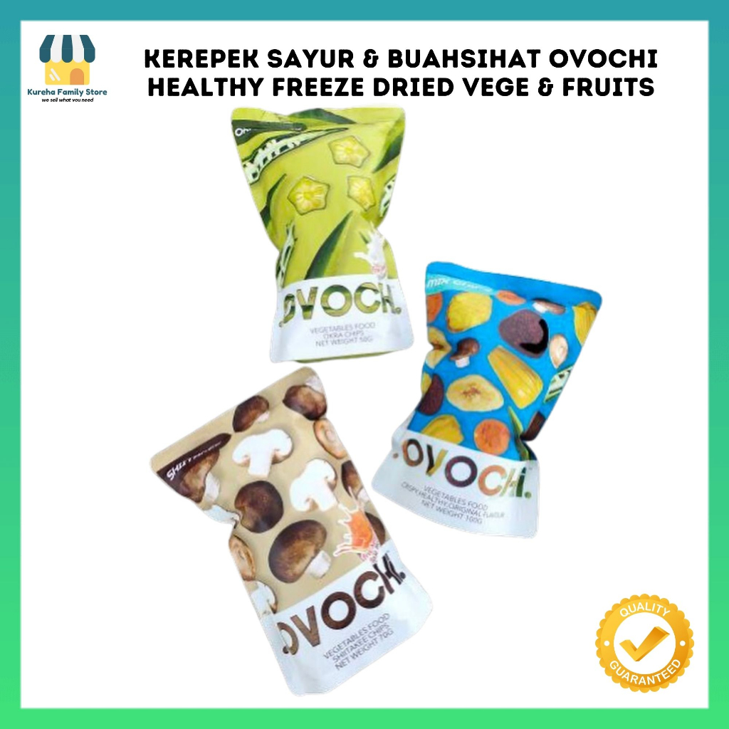 OVOCHI Freeze Dried Vacuum Vegetables and Fruits Crunchy Healthy Snack ...