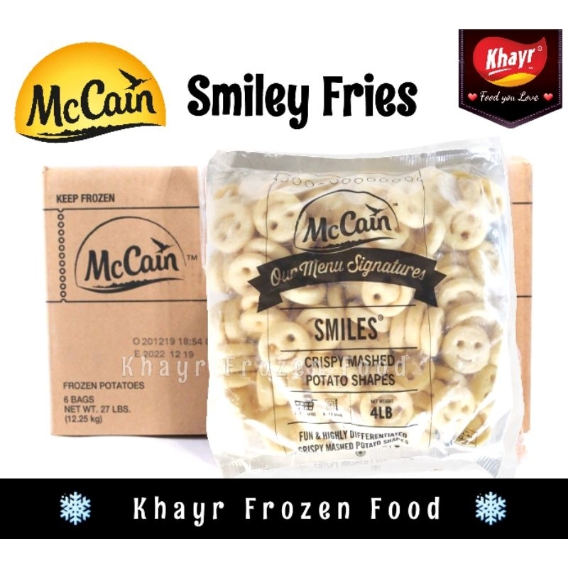 [Khayr Frozen] McCain Fries sell by Ctn - Smiley, Curly, Tater Tots ...
