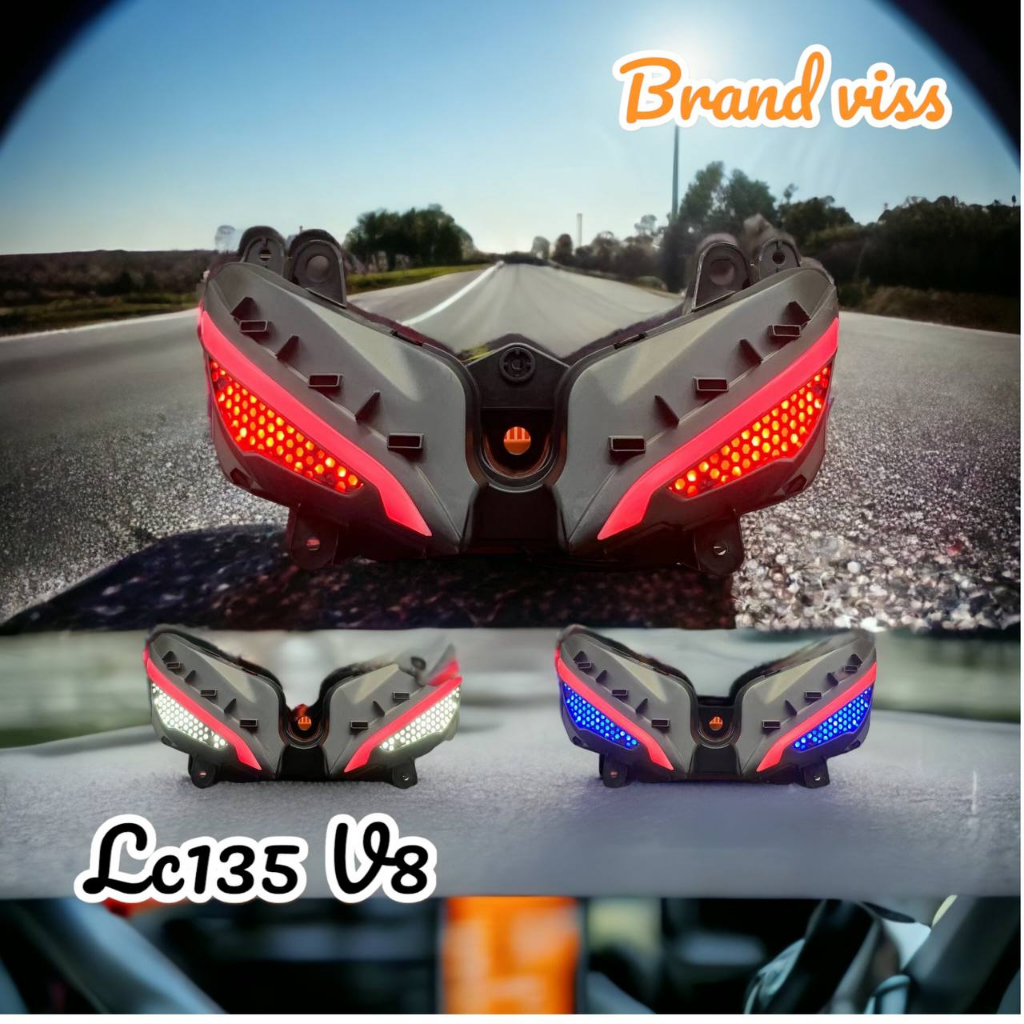 LC135 Fi V8 LCV8 FRONT LED PILOT LIGHT APP DADA SIGNAL LAMP LAMPU MATA ...