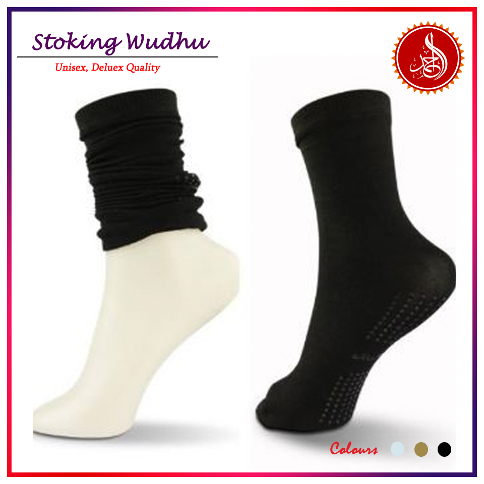 STOKING WUDHU Stocking Muslimah Mesra Wudhu Tawaf Hiji dan Umrah ...