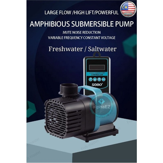 🇲🇾 Aquarium Sobo AC Amphibious Water Pump Speed Controller Energy Saving SA-8000 SA-10000 SA ...
