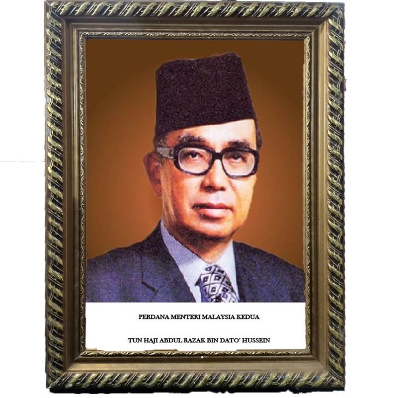 [READY STOCK] MALAYSIA GOLDEN FRAME POTRAIT POTRET Bingkai Kayu AGONG ...