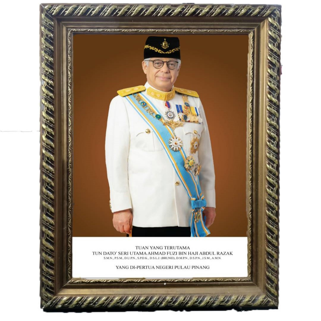 YANG DIPERTUA PULAU PINANG GOLDEN FRAME POTRAIT / CLEAR QUALITY ...