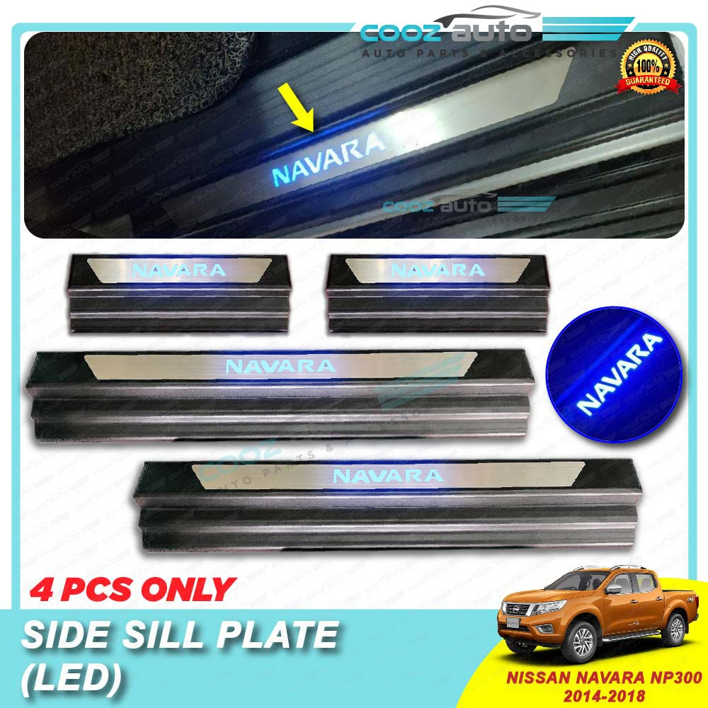 Nissan Navara NP300 2014 - 2022 LED Door Side Sill Step Plates | Shopee ...
