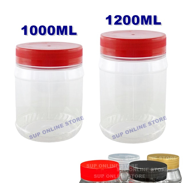 1000ML & 1200ML New year Cookie Jar / Balang Kosong Merah / Balang Kuih ...