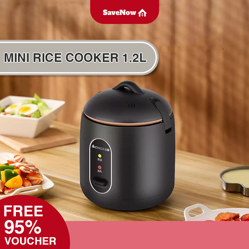 Chigo 1.2L Mini Rice Cooker Non Sticky Mini Smart Rice Cooker Cooker ...