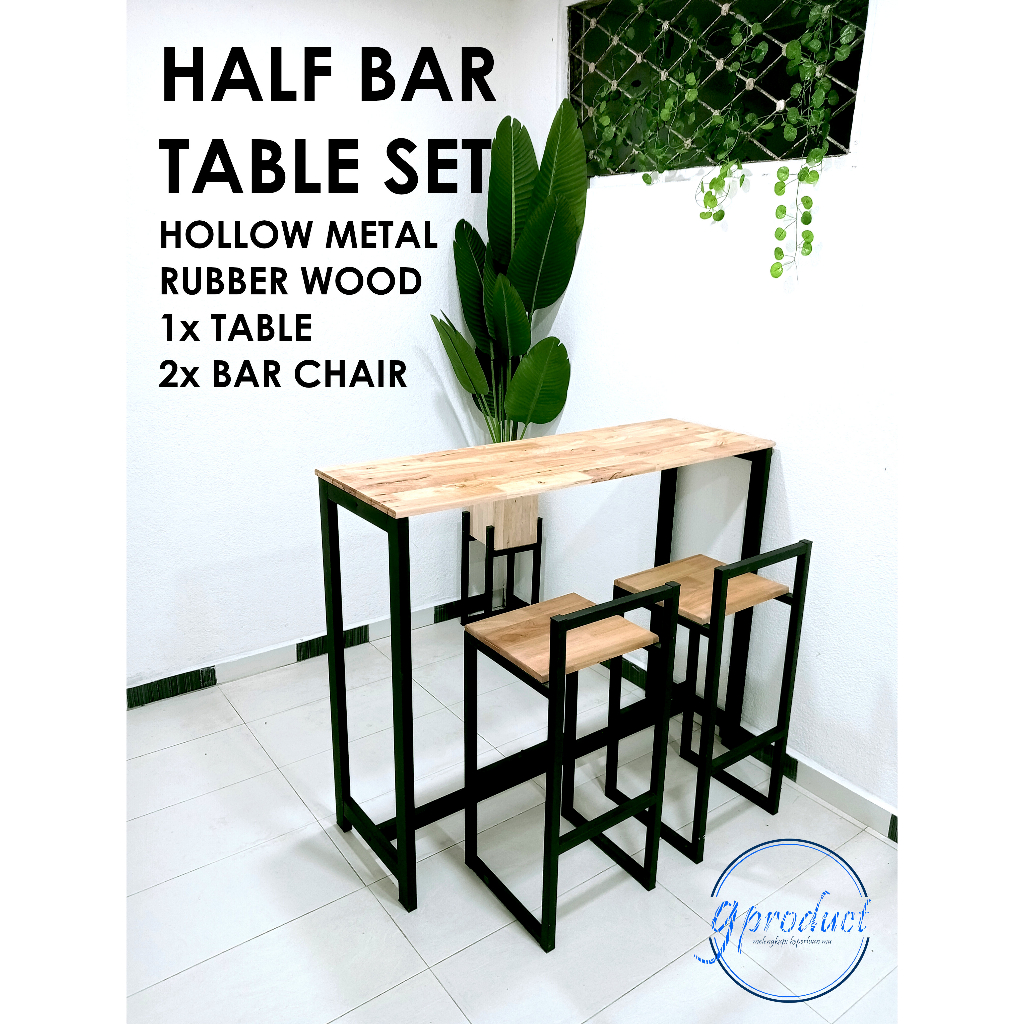 BAR TABLE SET | SET MEJA BAR | BAR STOOL CHAIR | KERUSI BANGKU BAR | H ...