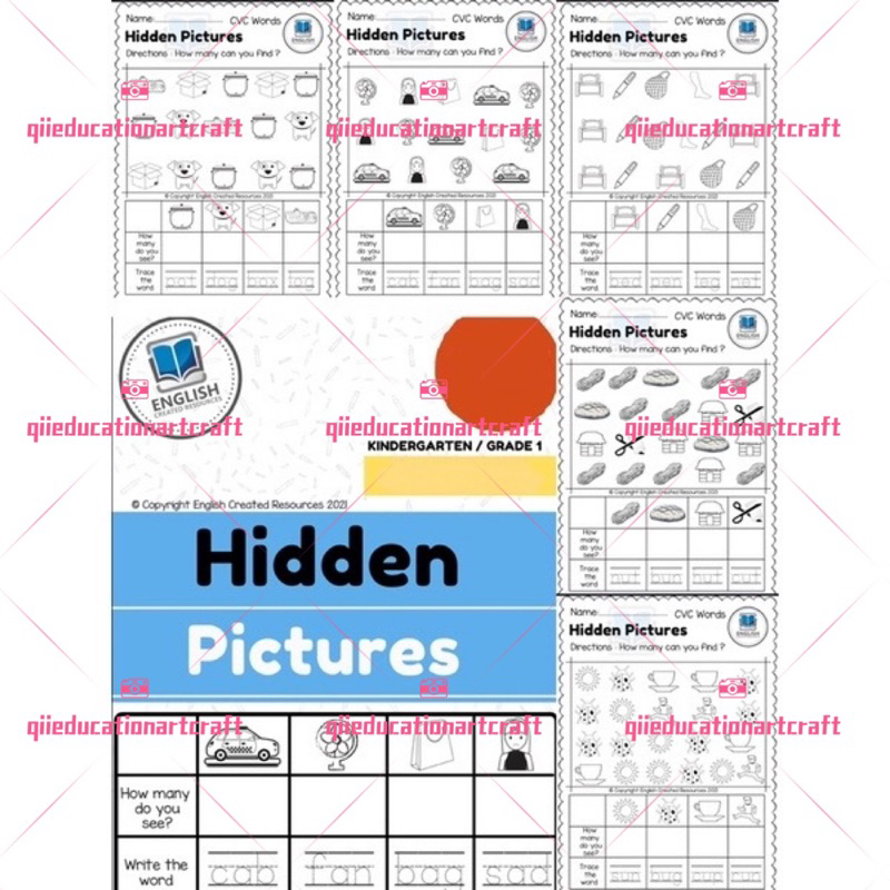 CVC Hidden picture Grade 1 pdf soft copy | Shopee Malaysia