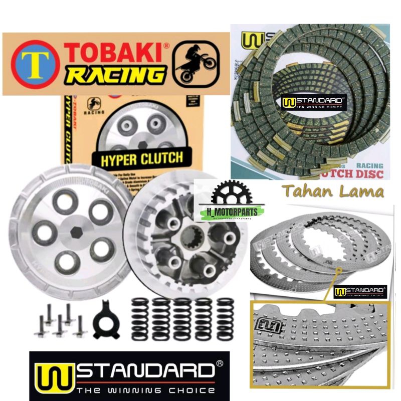 HYPER CLUTCH RACING TOBAKI LC135 EX5 Y15ZR RS150 RSX Y125ZR 5S RXZ FULL SET CLUTCH PLATE IRON ...