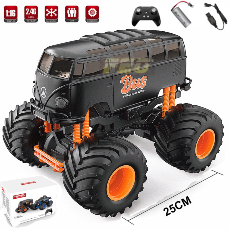 FEO HB Bigfoot Off Road Remote Control Car School Bus Rc Pickup Truck ...