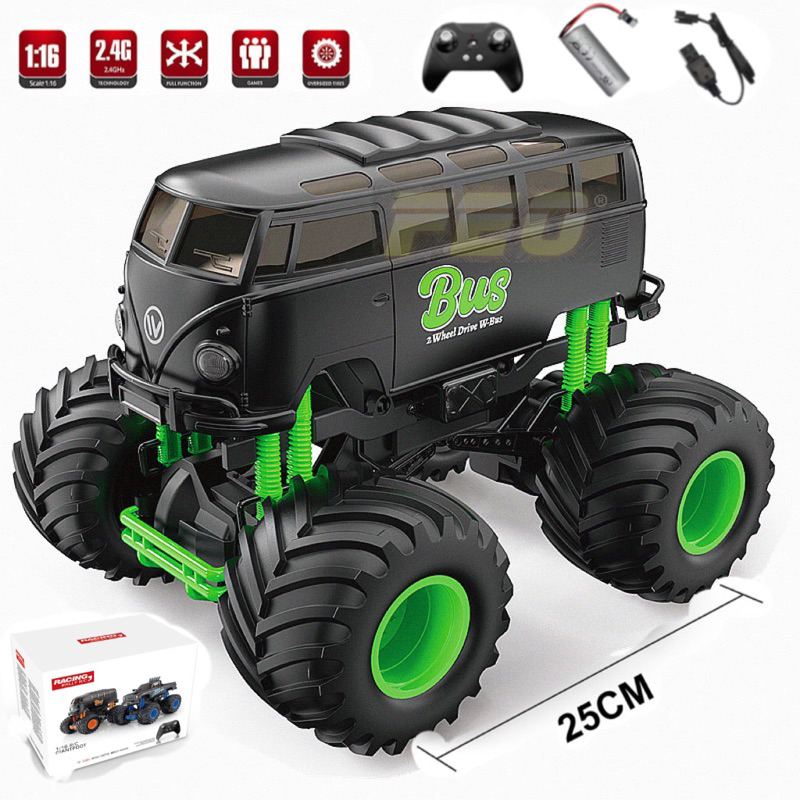 FEO HB Bigfoot Off Road Remote Control Car School Bus Rc Pickup Truck ...