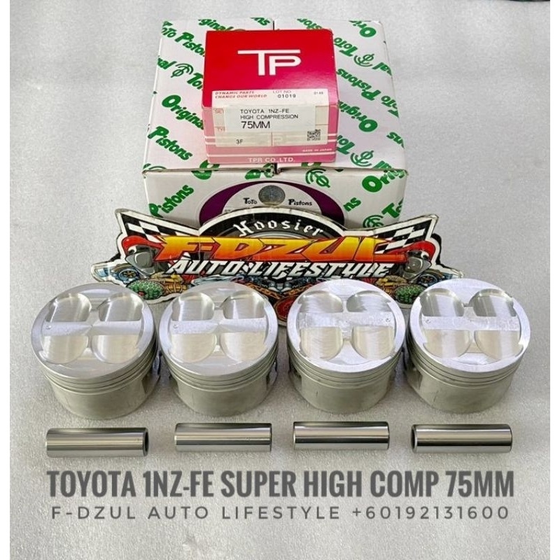Toto Piston Toyota Vios 1NZ-FE Super High Compression 75MM | Shopee Malaysia