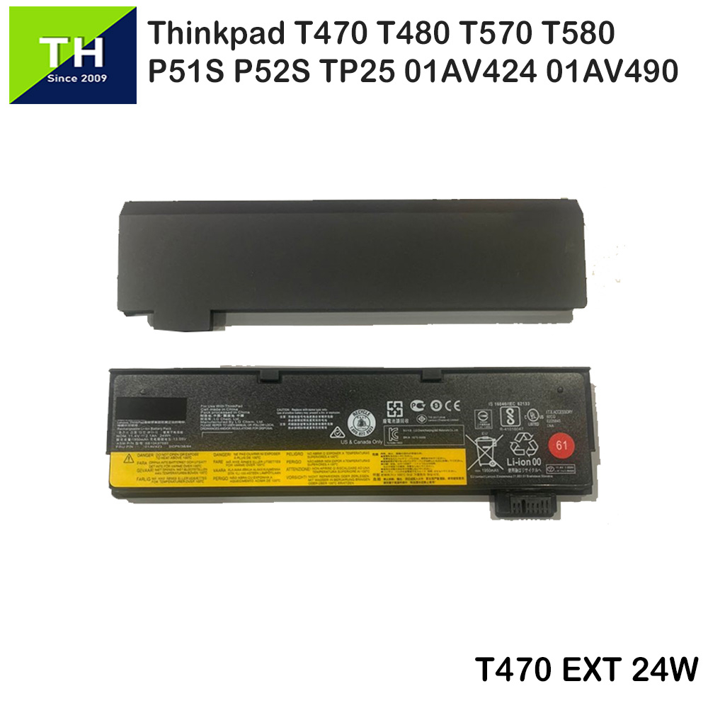 Lenovo Thinkpad T470 T480 T570 T580 (External) 01AV490 Series 3 Cells ...