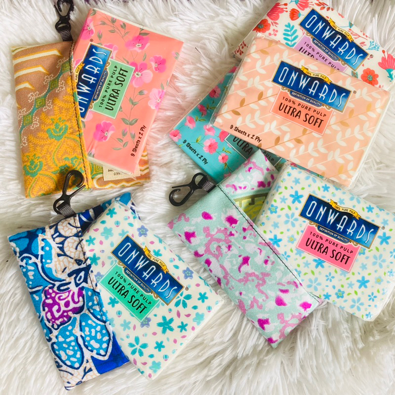 (READY STOK) pocket tissue batik /doorgift beg/ kraft batik ...