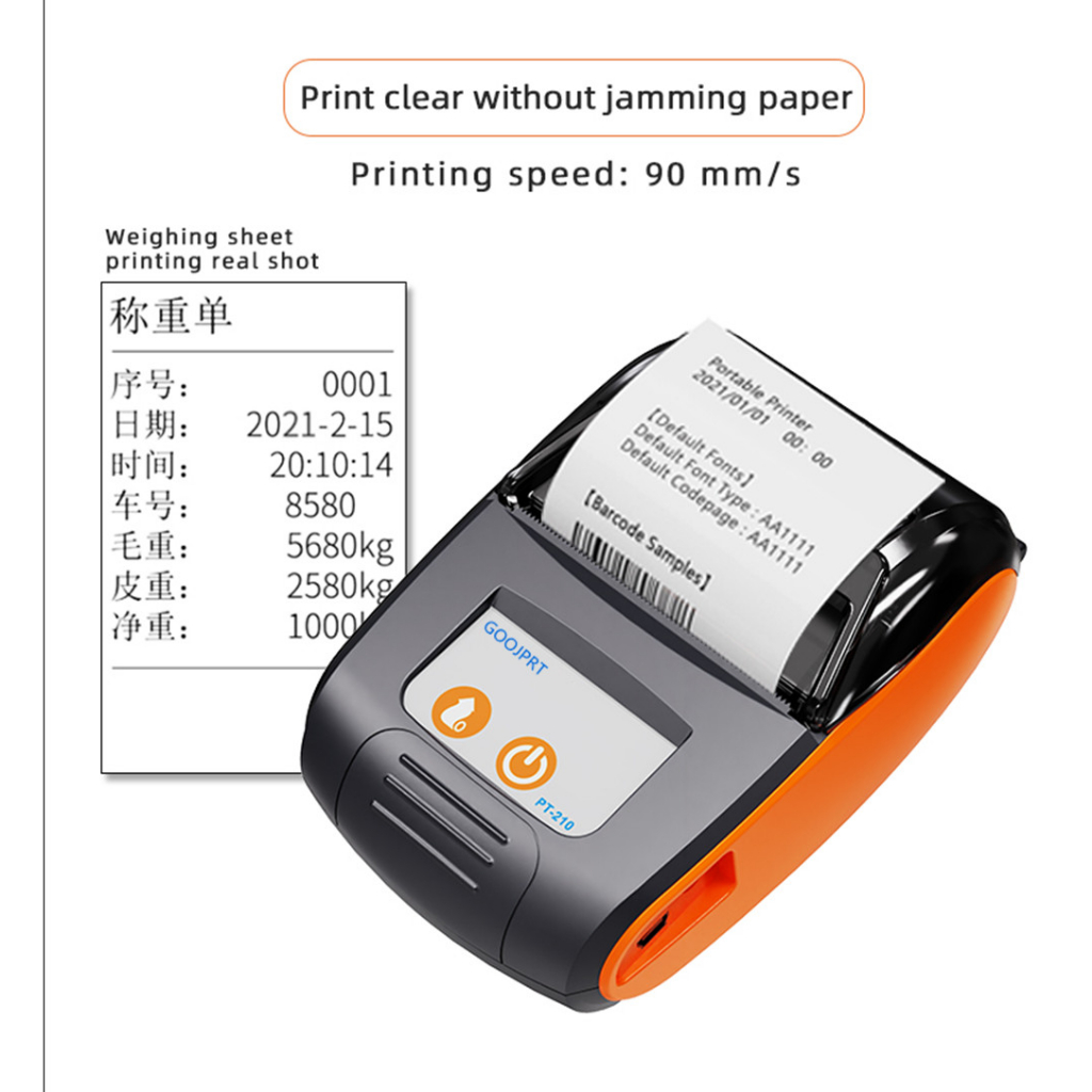 SunMall Bluetooth Printer Receipt Printer IOS Apple Receipt 58mm Mini ...