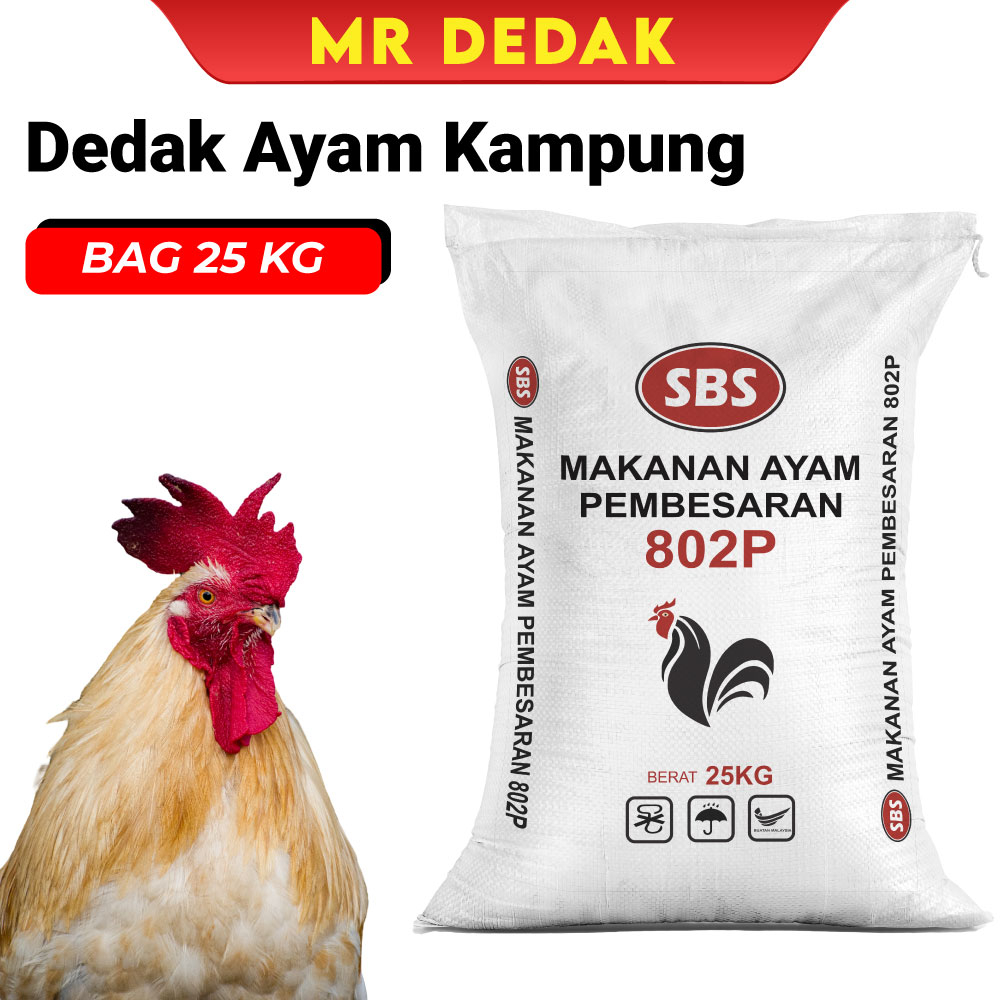[25KG] [802P] Dedak Makanan Ayam Kasar Berkualiti Tinggi/Chicken Feed ...