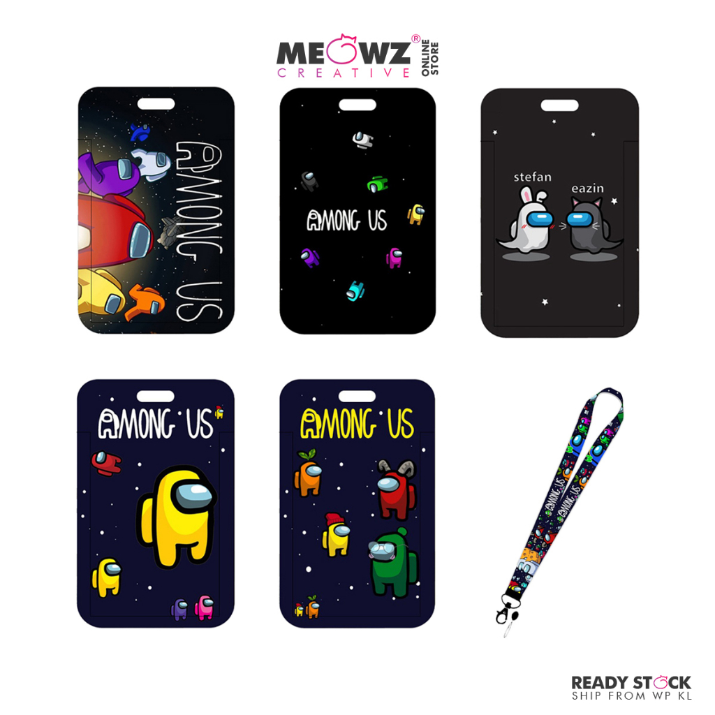 Among Us Fan Art Name Card Tags Holder Lanyard | Shopee Malaysia