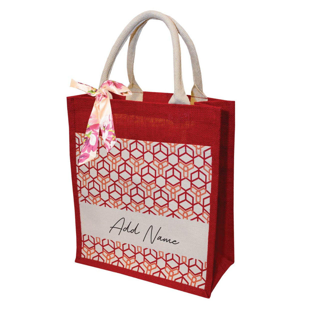 [BAG SULAM NAMA] JUTE BAG SLING TOTE CANVAS BAG MEDIUM SIZE ...