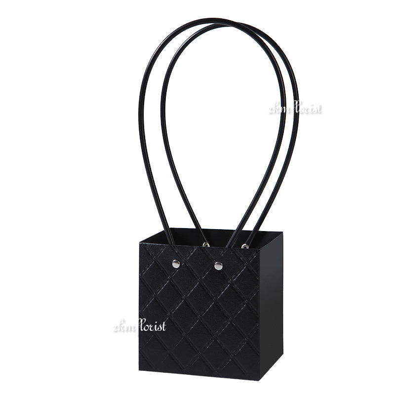 MACAROON TOTE BAG Rectangular Shaped Flower Paper Chain Handle Doorgift ...
