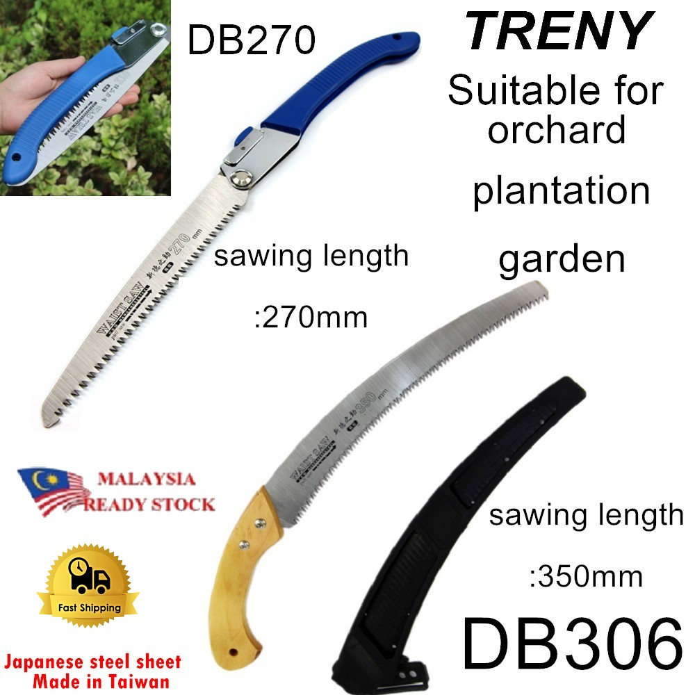 TRENY Japan Pruning Saw Branch Cutter Gergaji Kayu Pokok Dahan Prunning ...