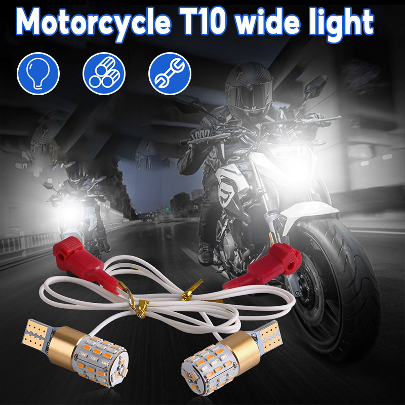 (2PCS) T15 Dual Contact Motorcycle Signal Light W16W Parking Reversing ...