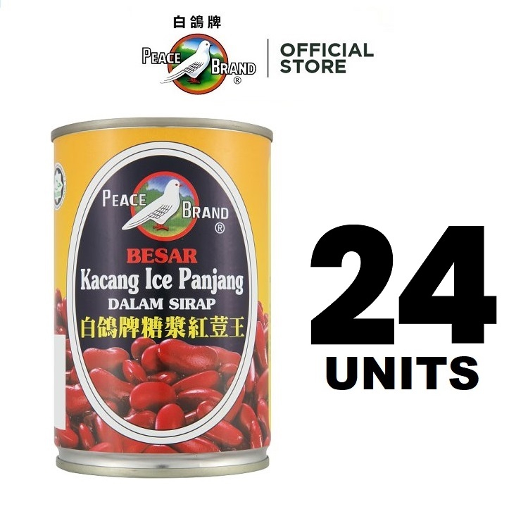 [24 CANS] PEACE BRAND Red Kidney Beans In Heavy Syrup (425g x 24 Units ...