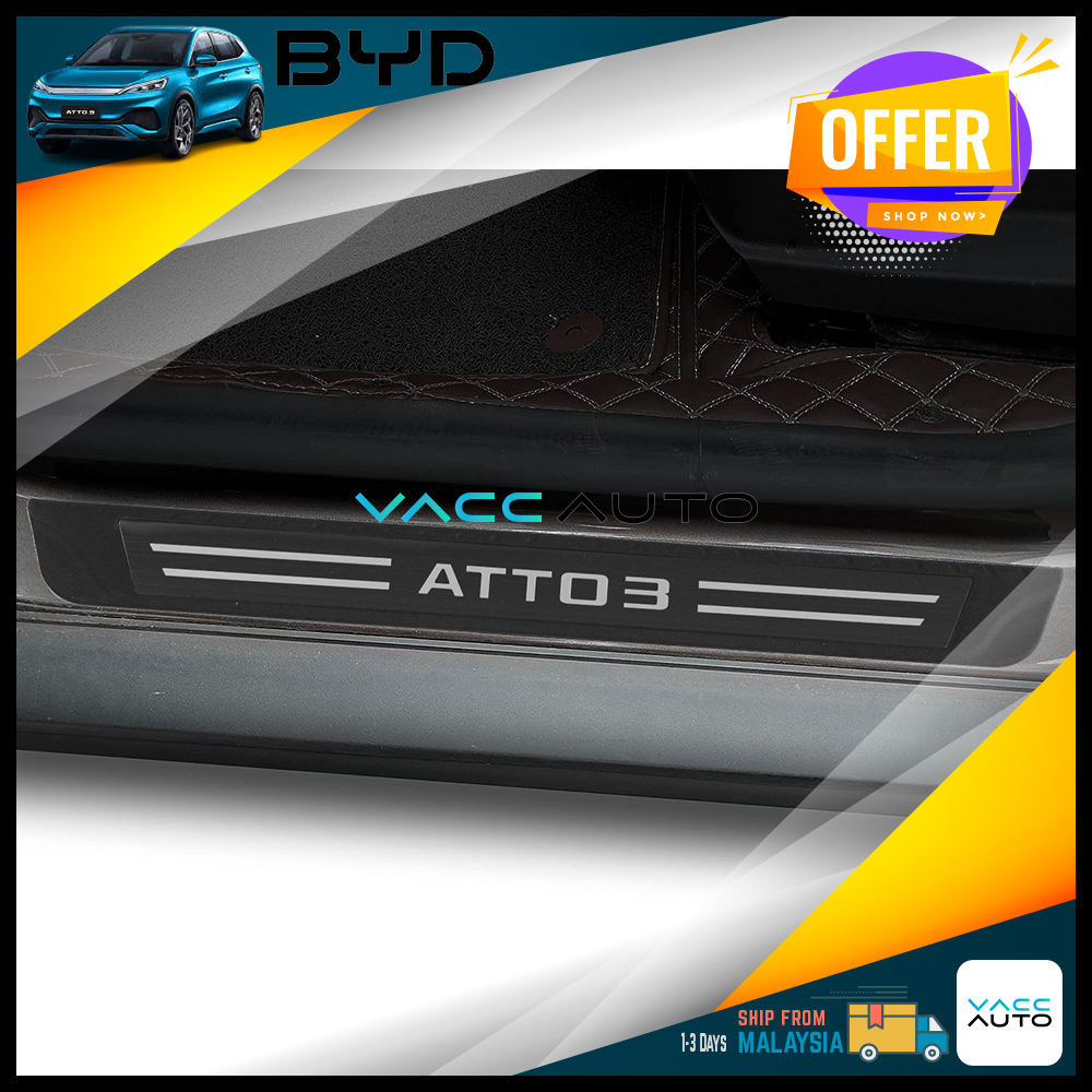 BYD ATTO 3 Stainless Steel Car Door Step Cover Wearing-Resist ...