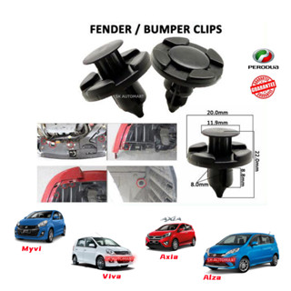 Clip Bumper Myvi Clip Bumper Viva Myvi Fender Clip Klip Bumper Alza ...