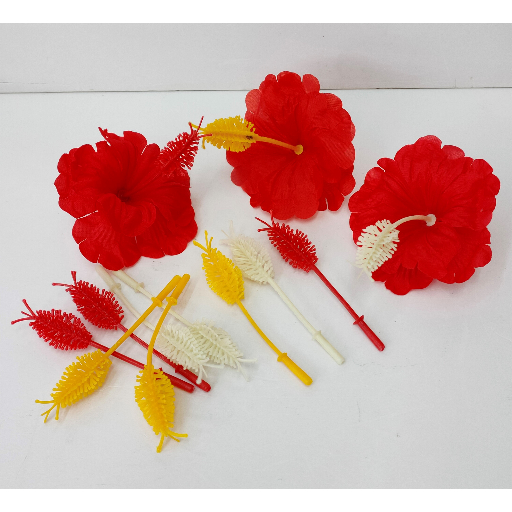 ( HH 1955 ) Inti bunga raya / hibiscus untuk DIY stokin, bunga sanggul ...