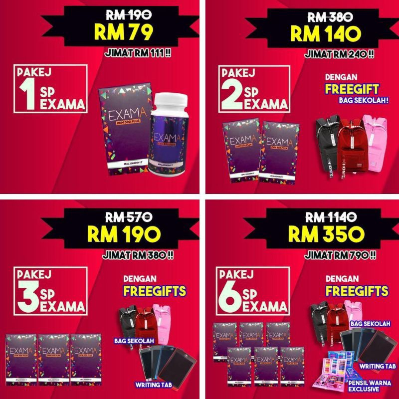 VITAMIN EXAMA VIRAL ORIGINAL | Shopee Malaysia
