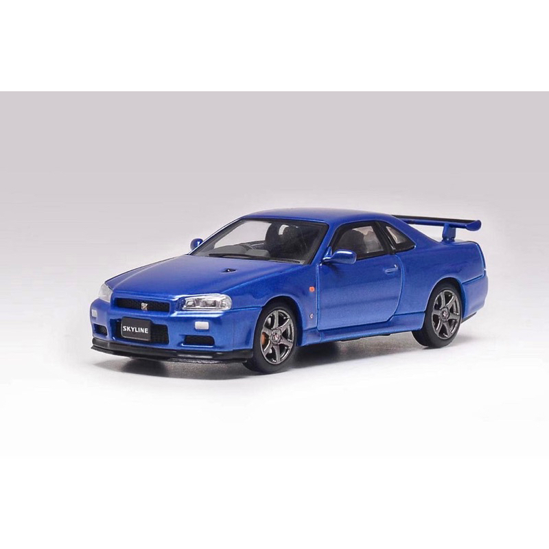 Stance Hunters 1:64 Nissan Skyline GTR R34 V-Spec II Bayside Blue ...