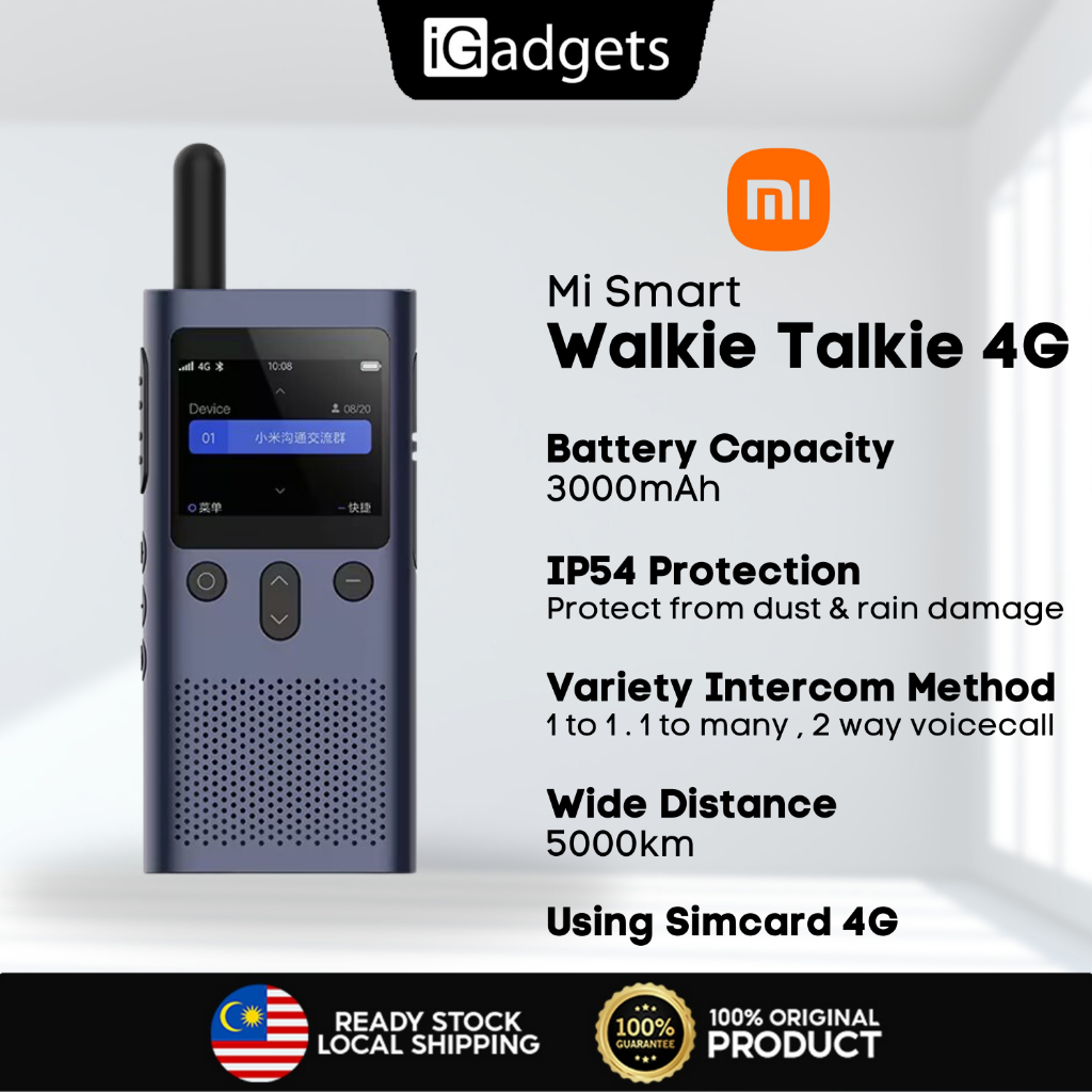 Xiaomi Smart Walkie Talkie TD-LTE With FM Radio Speaker 小米公网对讲机 ...
