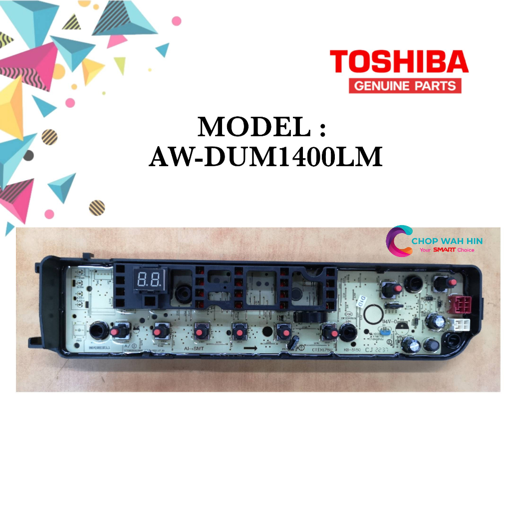 (ORIGINAL) PC Board Toshiba Washing Machine AW-DUM1400LM | PCB Board ...