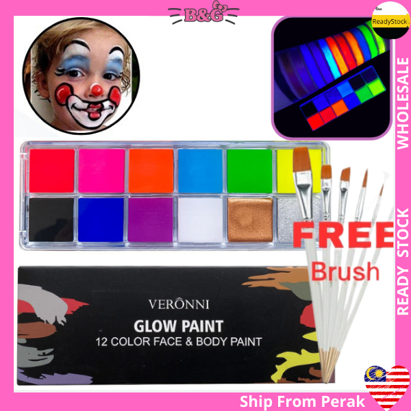 VERONNI 20Color Body Art Face Paint Kit Profession Makeup Palette Oil ...