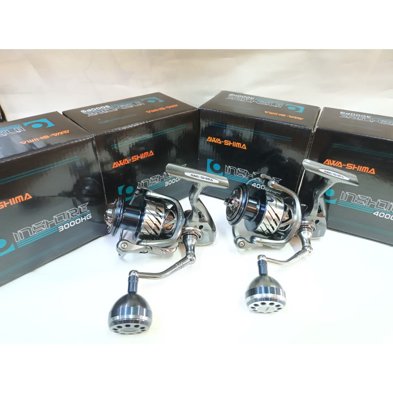 AWASHIMA INSHORE SPINNING REEL 3000PG/HG 4000PG/HG FISHING REEL ...