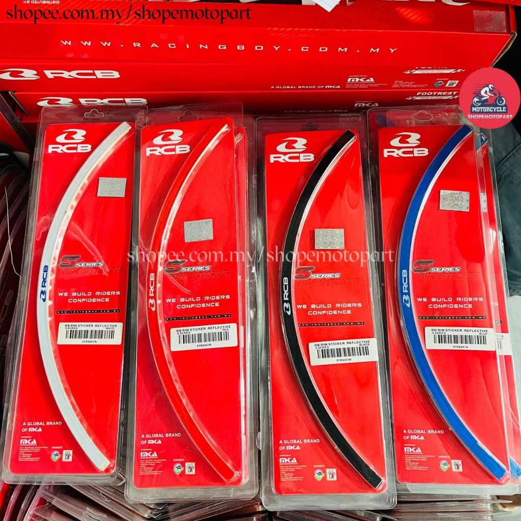 Sport Rim lining Sticker stiker 100% ORI RACING BOY RCB (sesuai utk ...