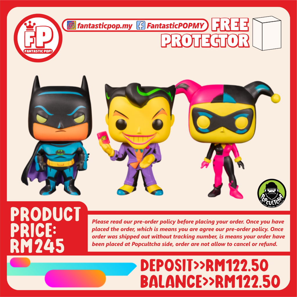 [PO] [POPCULTCHA ORDER] Funko POP ! DC - Black Light - Batman , The ...