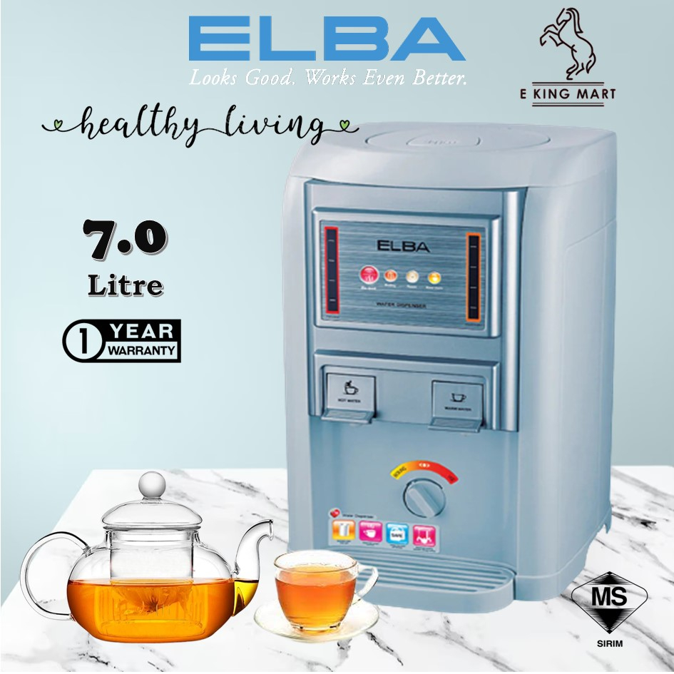 Elba Thermo pot Water Dispenser 7L Litre EWD-B7068(GR) Hot & Warm Water ...