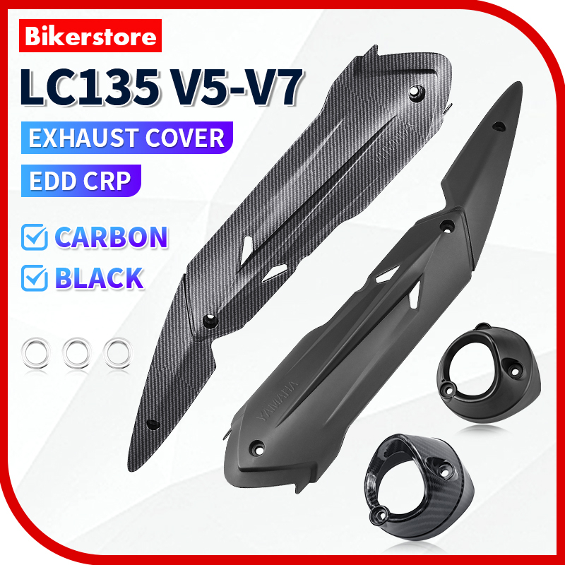 LC135 FI Muffler Side Cover Exhaust Pipe End Cap Cover Set LC 135 V5 V6 ...